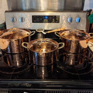 Handmade Copper Pot Turkish Copper Pot Copper Cookware Copper Cooking ...