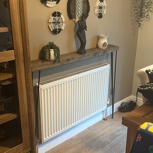 Rustic Radiator Shelf Console Table - Etsy UK