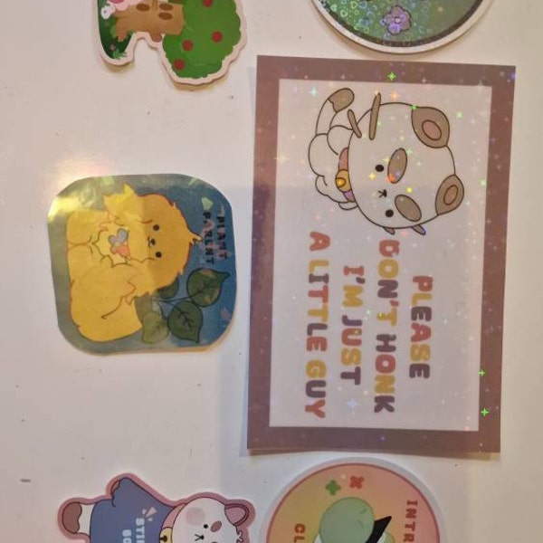 Chunky Animals Sticker Sheet Set - Etsy