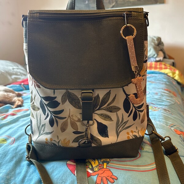 Forest Cottagecore Backpack for Women, Green Botanical Crossbody Bag ...