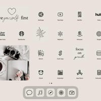Buy Luxury Gold Black Icon Pack for iPhone IOS 16, Ios 15 Black ...