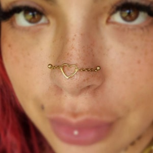 2 Style Barbell Chain, Ear Piercing Chain, Industrial Piercing ...