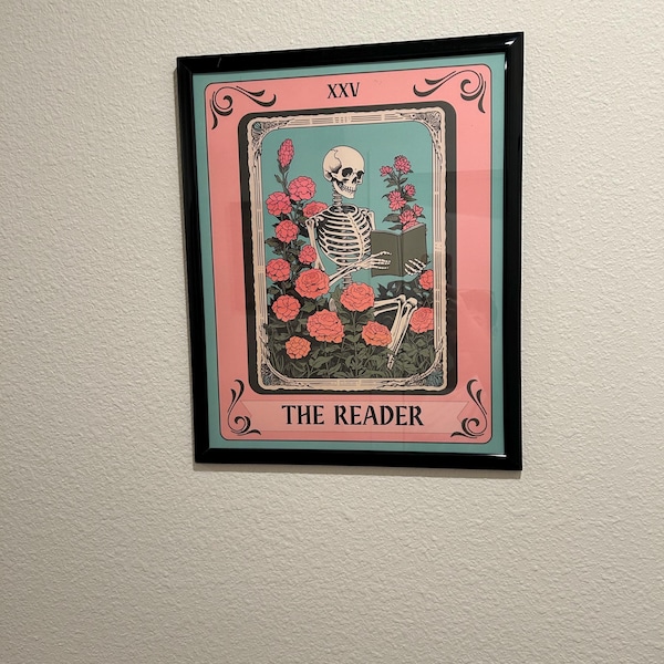 The Reader Tarot Print - Reader Tarot Card - Reading Nook Decor - Gift ...