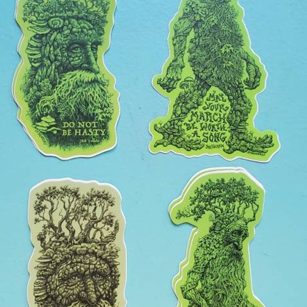 Wandering Ent Art Sticker - Etsy