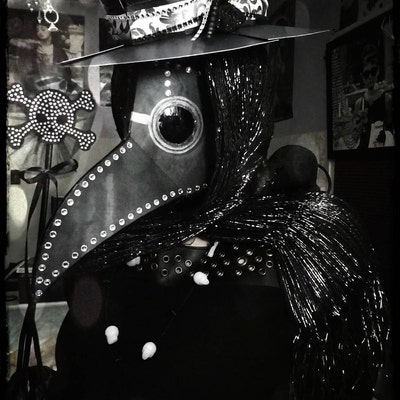 Plague Doctor Mask Plague Doctor Hat PRINTABLE DIY. Plague Doctor Mask ...