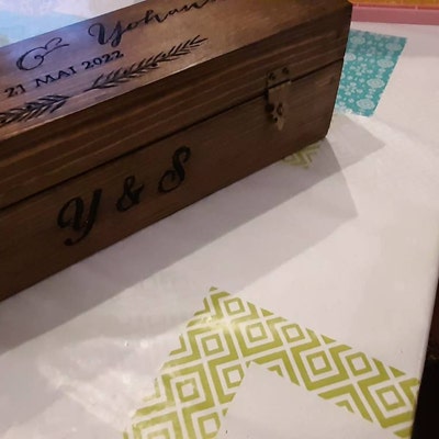 Custom Wedding Wine Box Personalized Wooden Ceremony, Love Letter, Vow ...