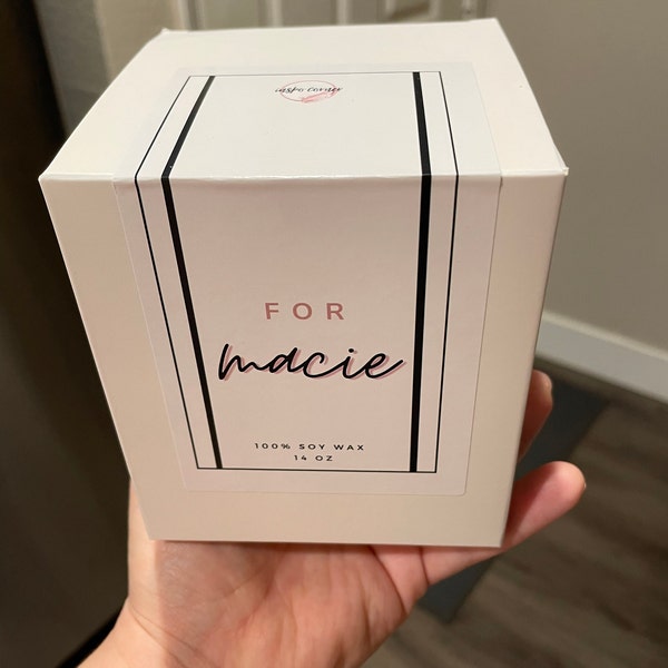 Personalized Friend Candle, Custom Message Candle, Birthday, Name ...