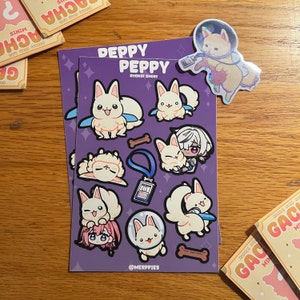 Honkai Star Rail Peppy Sticker Sheet - Etsy