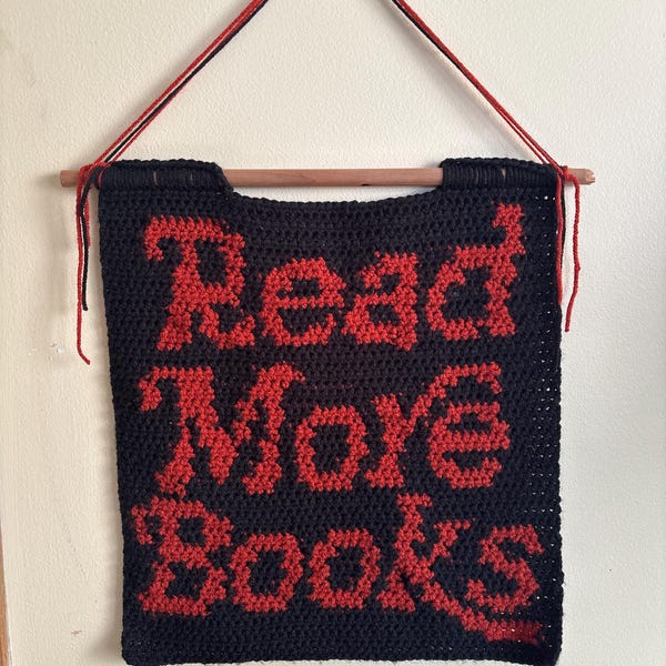 Crochet Tapestry Pattern - Would Poop Here Again Wall Hanging Decor ...