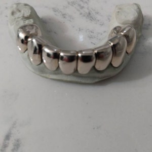 Handmade Custom .925 Sterling Silver Top Fangs with Bottom | Etsy