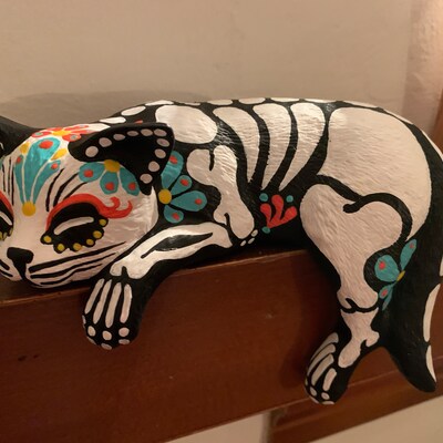 Day of the Dead DOG Statue Skeleton Puppy Figurine Pet - Etsy