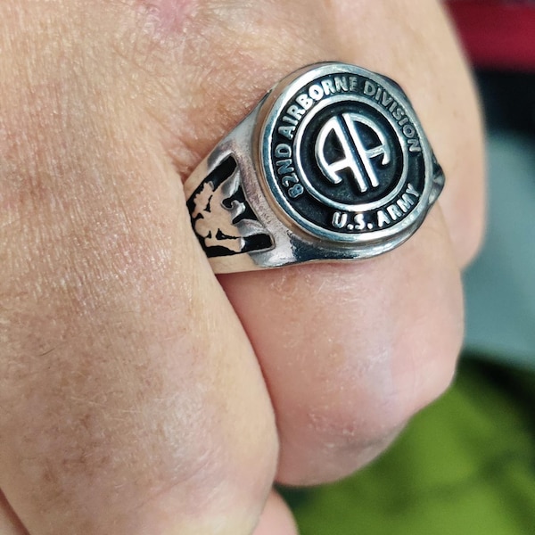 7th Corps US Army Insignia Ring Army Group Unit Rings the Jayhawk Corps ...