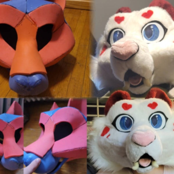 Hollow Big Cat Feline Fursuit Head Base Pattern - Etsy