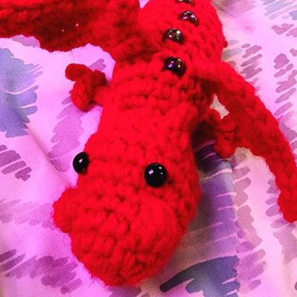 Beaded Fidget Dragon Crochet Pattern: Beginner Friendly, No Sew ...