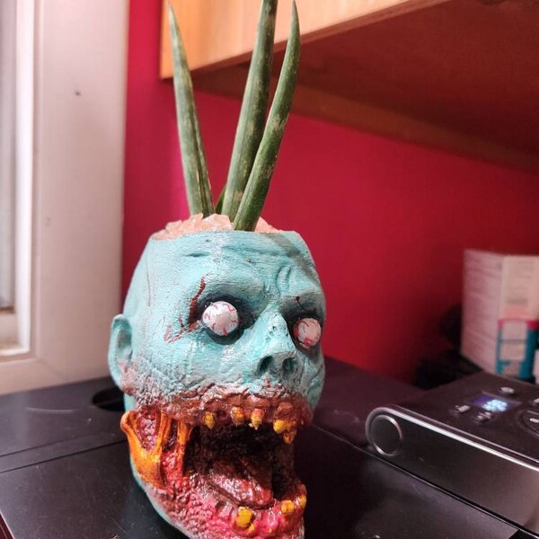 Zombie Planter, Monster Planter Pot, Head Planter, Classic Monster ...
