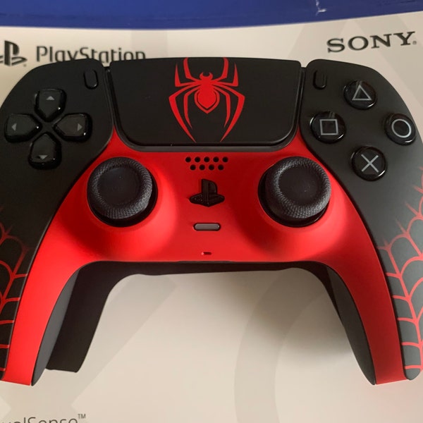 Custom Spiderman Miles Morales Themed Playstation 5 PS5 Dualsense ...