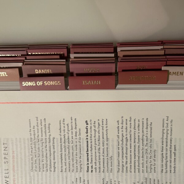 Bible Tabs for Women Gold Foil Bible Tabs Earth Tone Bible Stickers ...