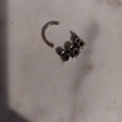 Goth 666 Pentagram Septum Ring, Septum Ring 16g, Satanic Jewelry ...