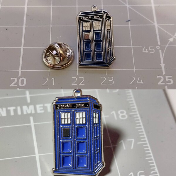 Dalek Pin *new Design* (dim 40 X 20 Mm) DR WHO, Tardis, Police Box ...