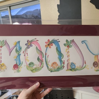 Family Last Name Painting, Personalized Wall Name Sign, Name Art ...