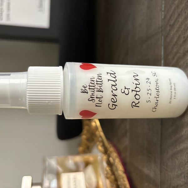 Bulk 50+ Bug Spray Bottles & Labels | Personalized Wedding Guest Gift ...