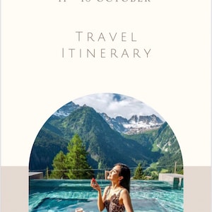 Spa Day Itinerary Template, Editable on Canva, Printable Editable ...