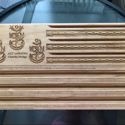 Navy Chief's Creed Military Challenge Coin Display Holder Chief Petty ...