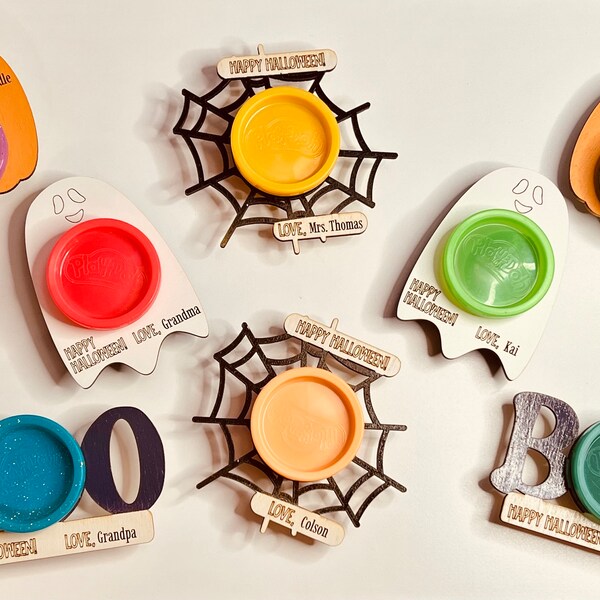 Halloween Play Doh SVG, Digital File, Bats, Skull, Cat, Bundle, Kids ...