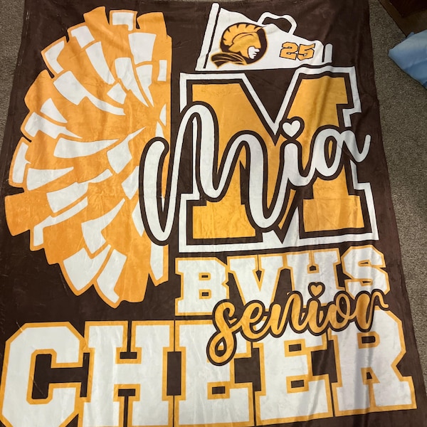 High School Senior Cheer Yard Sign, Personalized Cheerleader Sign With ...