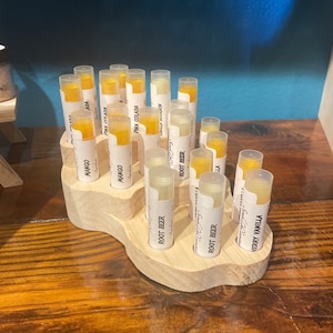 Lip Balm Display Wooden Lip Balm Tube Display Lip Balm Strip - Etsy