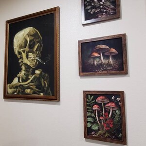 Stained Glass Window Cottagecore Wall Art, Victorian Decor, Dark ...