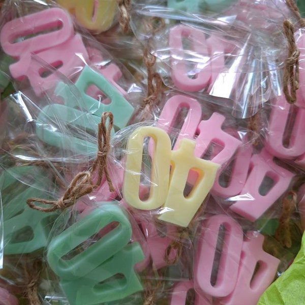 Pastel Colour Letters Soap, Personalized Baby Name Soap, Baptism ...