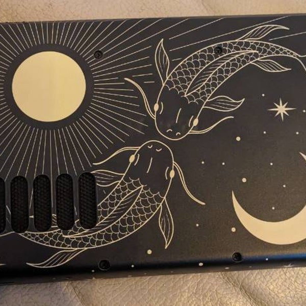 Yin Yang Koi Steam Deck Skin, Dark Gold Koi Fish Harmony of Life ...