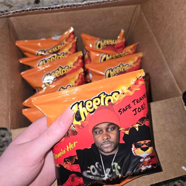 Custom Hot Cheeto Chip Bags: Personalized Snack Party Favors | 10-30qty ...