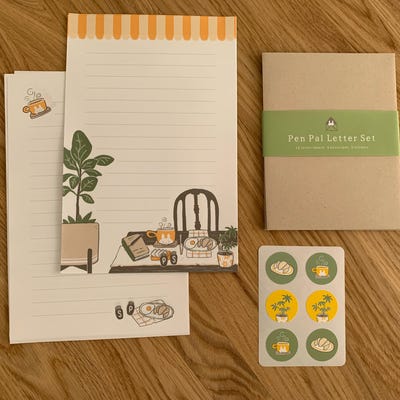 Spring Lemons Pen Pal Letter Set, Letter Writing Set, Handmade Pen Pal ...