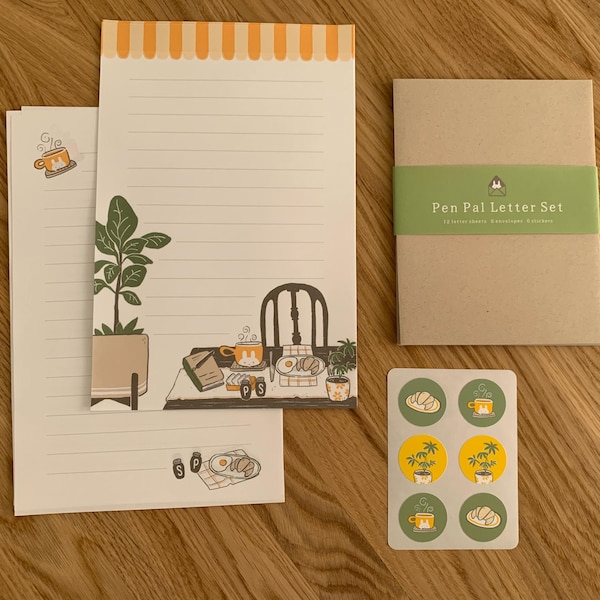 Spring Lemons Pen Pal Letter Set, Letter Writing Set, Handmade Pen Pal ...