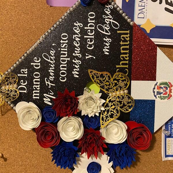 Graduation Cap Decor | Graduation Cap Topper | Dominican Republic | Cap ...