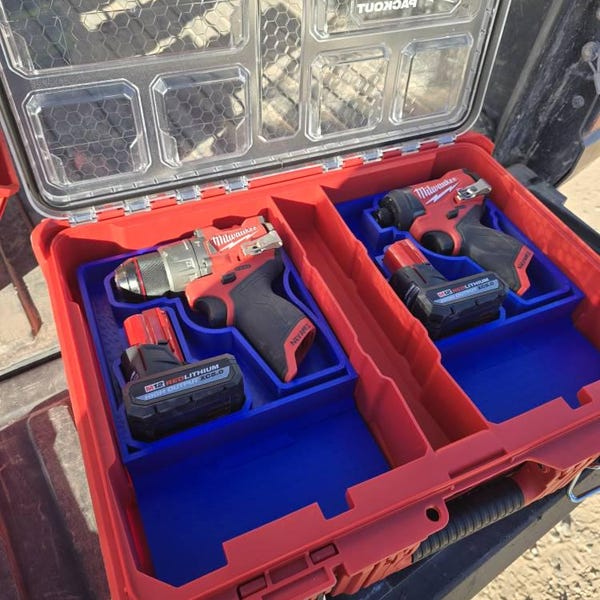 Packout Inserts for the Milwaukee M12 Impact Driver and Hammer Drill ...