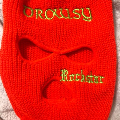 Personalized Ski Mask Custom Text Embroidery Three Hole Ski Mask ...