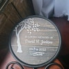 In Loving Memory Tree Personalized Round Magnetic Sign Set, Memorial ...