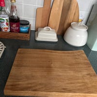 XL Lipped Oak Chopping Block - Solid Oak Dough Board - Oak Counter ...