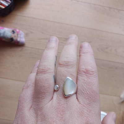 Bone Carved Statement Ring Handcrafted Real Bone Ring Natural Bone ...