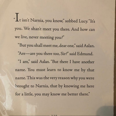 Chronicles of Narnia Quote Voyage of the Dawn Treader Print CS Lewis ...