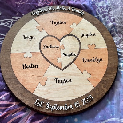 Unity or Family Puzzle, Blended Family, Unity Alternative, Wedding ...