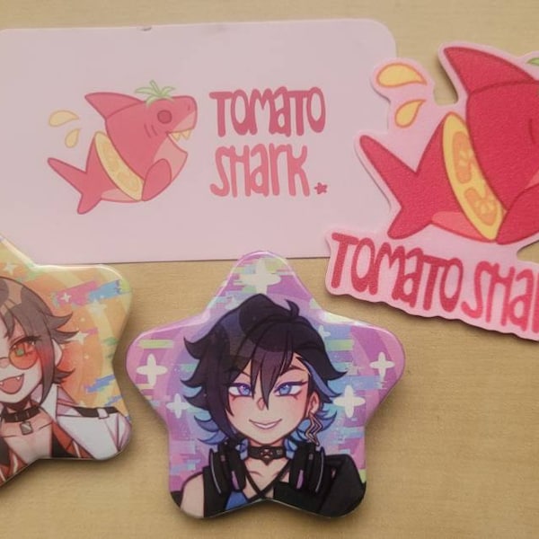 Nijisanji Vtuber | Star Buttons - Etsy