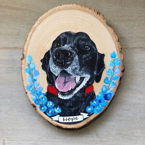 Custom Wood Round, Wood Round Painting, 5 Year Anniversary Gift ...