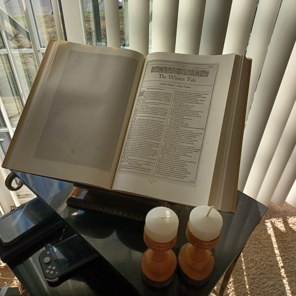 Wooden Bookshelf, Wooden Book Bench, Handmade Bench Style Book Holder ...