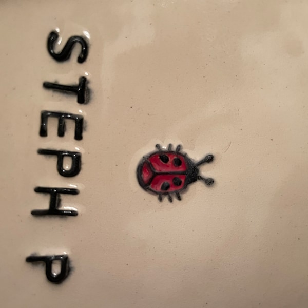 Ceramic Ladybug Trinket Dish - Etsy