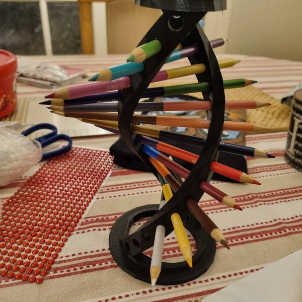 DNA Helix Pencil Holder - Etsy