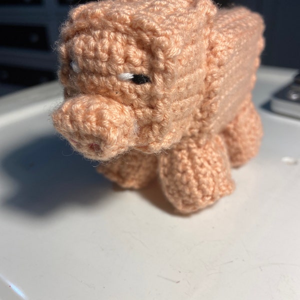 Crochet Video Game Pig Plush Pattern PDF - Written Instructions With ...